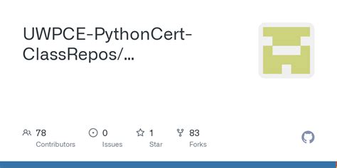 Github Uwpce Pythoncert Classrepossppython220b2019 · Github