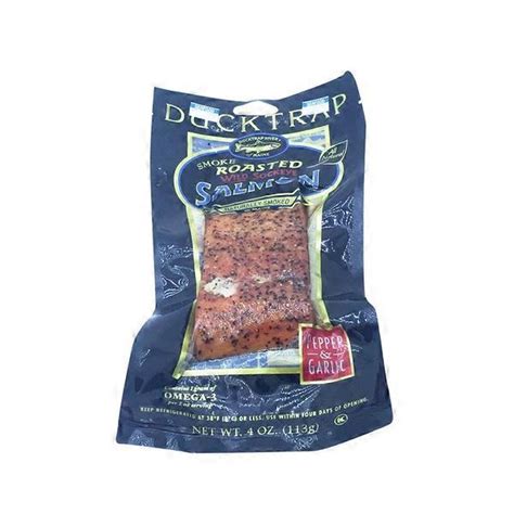 Ducktrap River Of Maine Smoke Roasted Pepper And Garlic Salmon 4 Oz