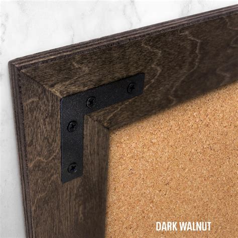 Rustic Wood Framed Bulletin Board Kitchen Command Center Handmade