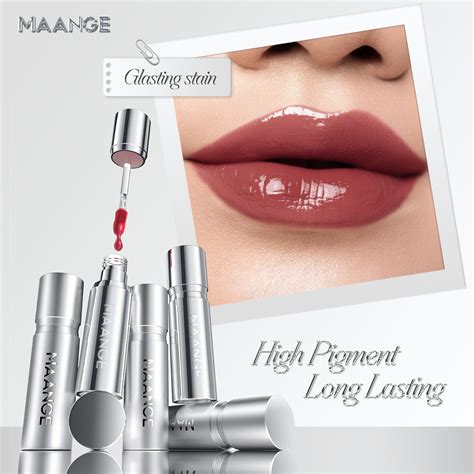 Maange Satin Glow Lip Tint Transfer Proof 24 Shades 16h And Hydrating L02
