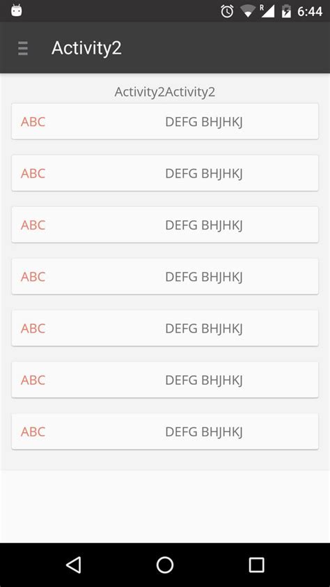 Android Cardview In Nestedscrollview Increases Elevation Automatically Image Included