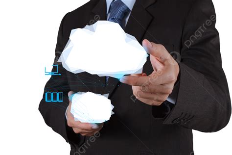 Professional Employed Engaged With Cloud Computing Structure At Services Businessman Writing