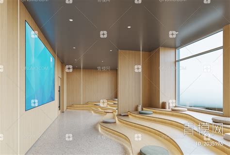 【培训室 多功能室3d模型】 现代cr有灯光有贴图max2016培训室 多功能室3d模型下载 Id2035196 免费3dmax模型库 青