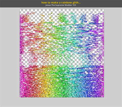 How To Make A Rainbow Glith On Tutorial For Baldis Basics Baldi Tutorials