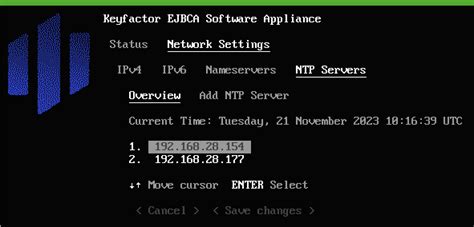 Configuration Of Ntp Servers