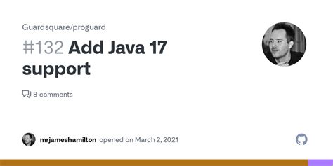 Add Java 17 Support · Issue 132 · Guardsquareproguard · Github