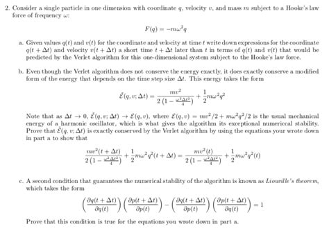 Solved Consider A Single Particle In One Dimension With Chegg Com