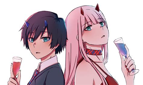 Hiro X Zero Two Anime Hintergrundbilder Anime Paare Anime