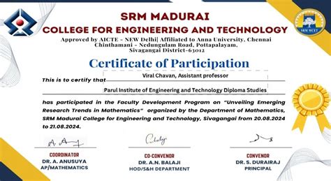 Viral Chavan On Linkedin Complition Of Fdp On Mathematics Mathematics