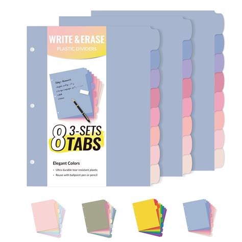 Binder Dividers With Tabs Cute