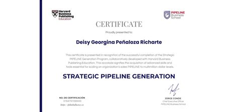 Certification Strategic Pipeline Generation Pipeline Business