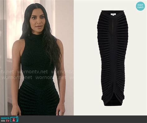 Kim Kardashian Commando Skirt