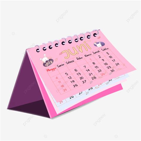 분홍색 귀여운 탁상용 달력 데스크탑 캘린더 간단한 달력 손으로 그린 달력 Png 일러스트 및 Psd 이미지 무료 다운로드