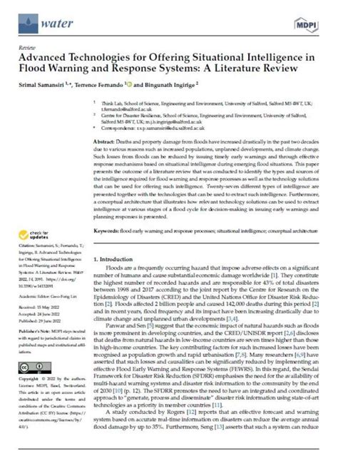 Water Mdpi Preventionweb