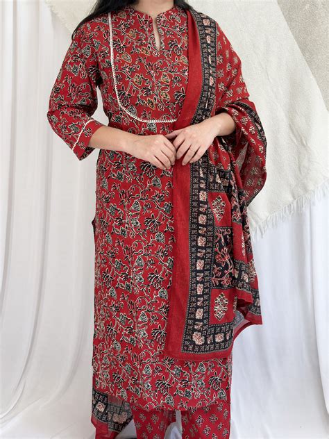 100 Pure Cotton Suit Set 3 Piece Suit Set Cotton Suit Womens