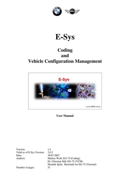E Sys Coding User Manual V14 Pdf