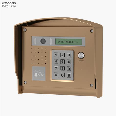 Intercom Security System 3d Model Download Computer Monitor On