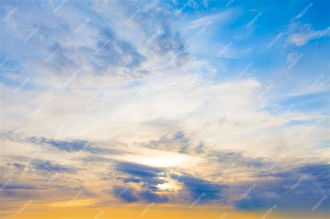 Premium Photo Sunset Sky Clouds Background Beautiful Landscape With