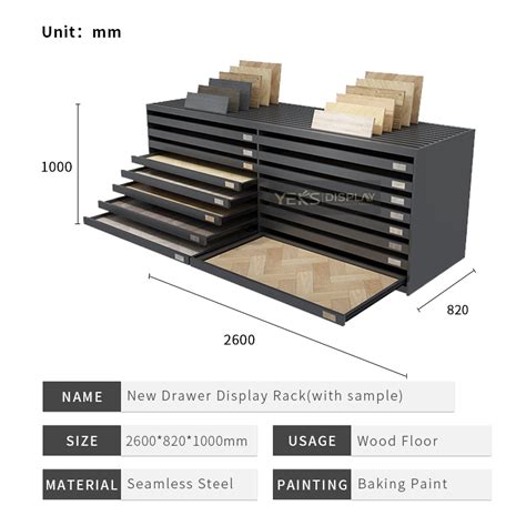 Drawer Wooden Floor Sample Display Case China Suppliers Yeks