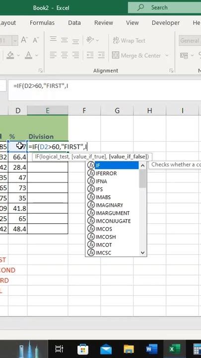 uses of if function in microsoft excel if formula excel excel