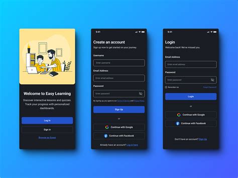 Mobile Designs Sign In Log In Otp Forgot Password Behance