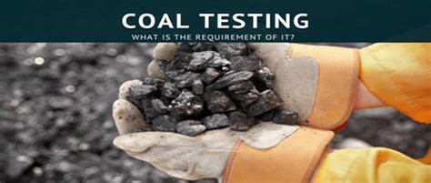What Is The Requirement Of Coal Testing Sigmatest