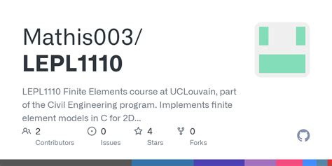 GitHub Mathis003 LEPL1110 LEPL1110 Finite Elements Course At