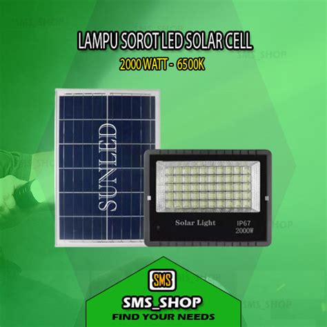 Jual Lampu Sorot Led Solar Cell Panel Surya Floodlight Led Solar W Jakarta Pusat Sms