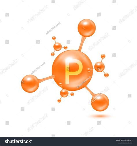3d Phosphorus Atom Model