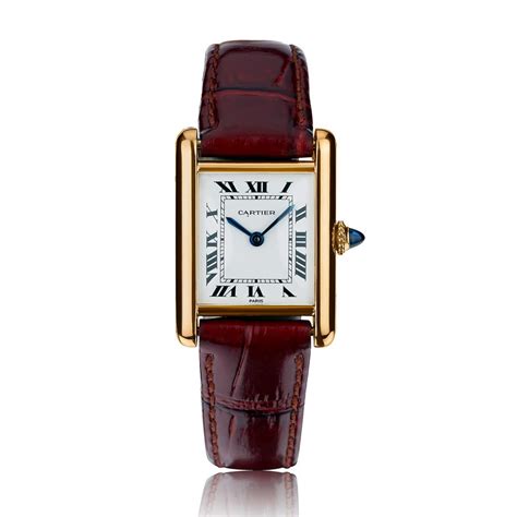 Cartier Tank Louis 18kt Yellow Gold 80s Manual Watch Copy Van Rijk