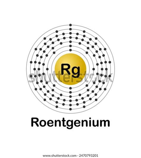 Vector Illustration Electron Configuration Diagram Element Stock Vector Royalty Free