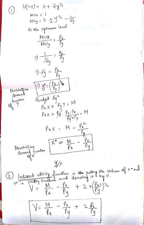 find the marshallian demand function commodity x and y homeworklib