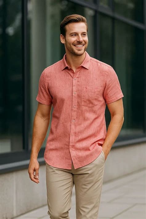 Plain Cotton Linen Blend Half Sleeves Shirt At ₹ 350piece In Bengaluru