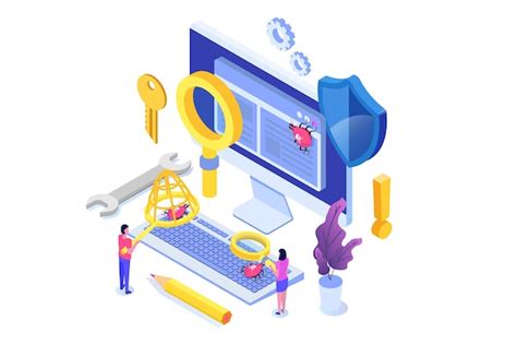 Premium Vector Software Testing Concept Isometric Landing Page Team Develops And Optimizes