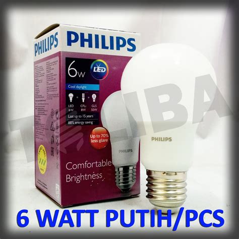 Jual Lampu Led Philips Watt W W Watt Lampu Philips Bohlam Led Bulb Shopee Indonesia