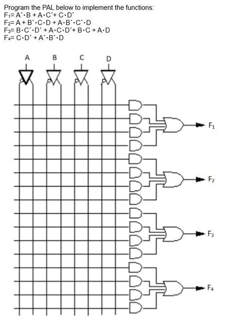 Solved Program The Pal Below To Implement The Functions
