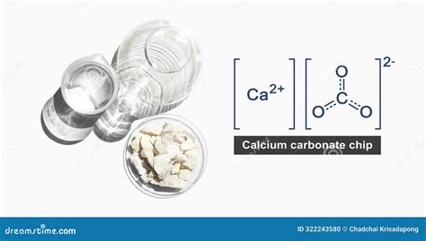 Calcium Carbonate Molecule Calcite Molecular Structure Isolated 3d