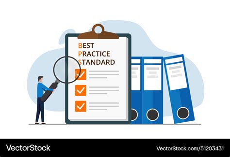 Best Practice Standard And Guidelines Royalty Free Vector