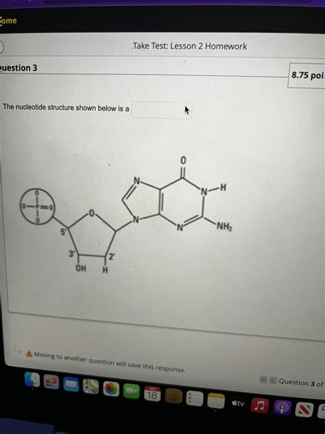 Solved The Nucleotide Structure Shown Below Is A