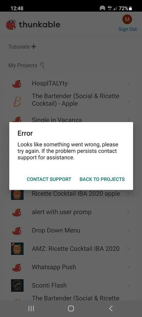 Unable To Open The App From Thunkable Mobile App Questions About Thunkable Community