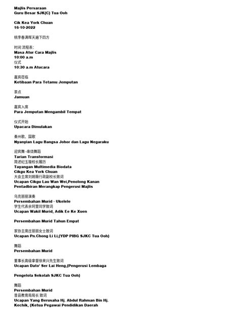 Majlis Persaraan Pdf