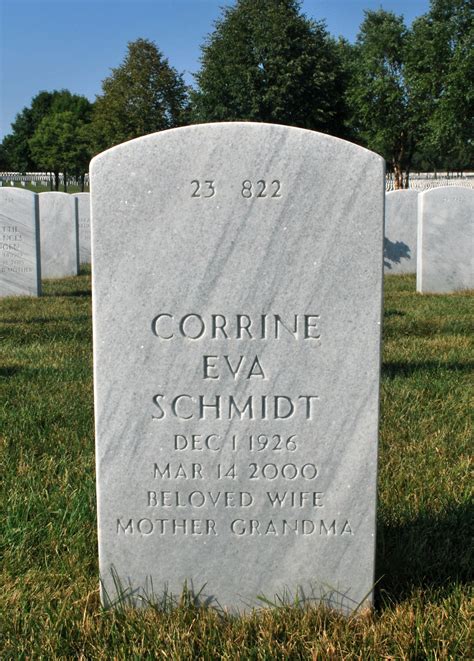 Corrine Eva Schmidt 1926 2000 Find A Grave Memorial