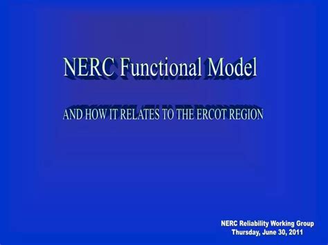 Ppt Nerc Functional Model Powerpoint Presentation Free Download Id 4423860