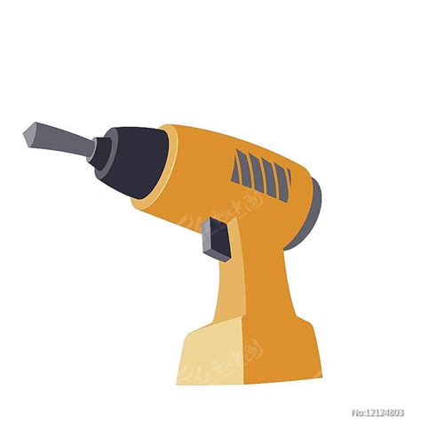 电动螺丝刀螺丝刀卡通扁平图片下载红动中国