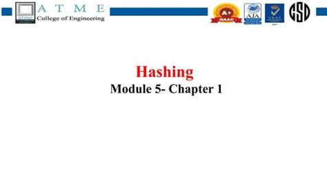 Data Structures Hashing Techniques And Types Pptx