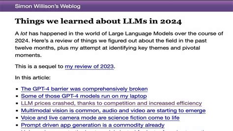 2024 Recap What We Learned About Llms With Simon Willison Fusion Chat