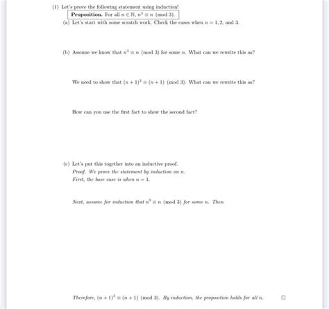 solved 1 let s prove the following statement using