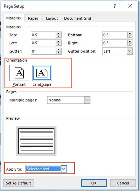 How To Apply Both Landscape And Portrait Orientation In The Same Word Document Gotkey Net