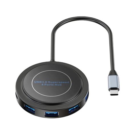 Circular Multiple Usb C Hub Magnetic Absorption For Laptops Mobile