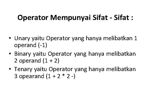 Operator Sekuensial Operator Adalah Simbol Khusus Yang Menggunakan